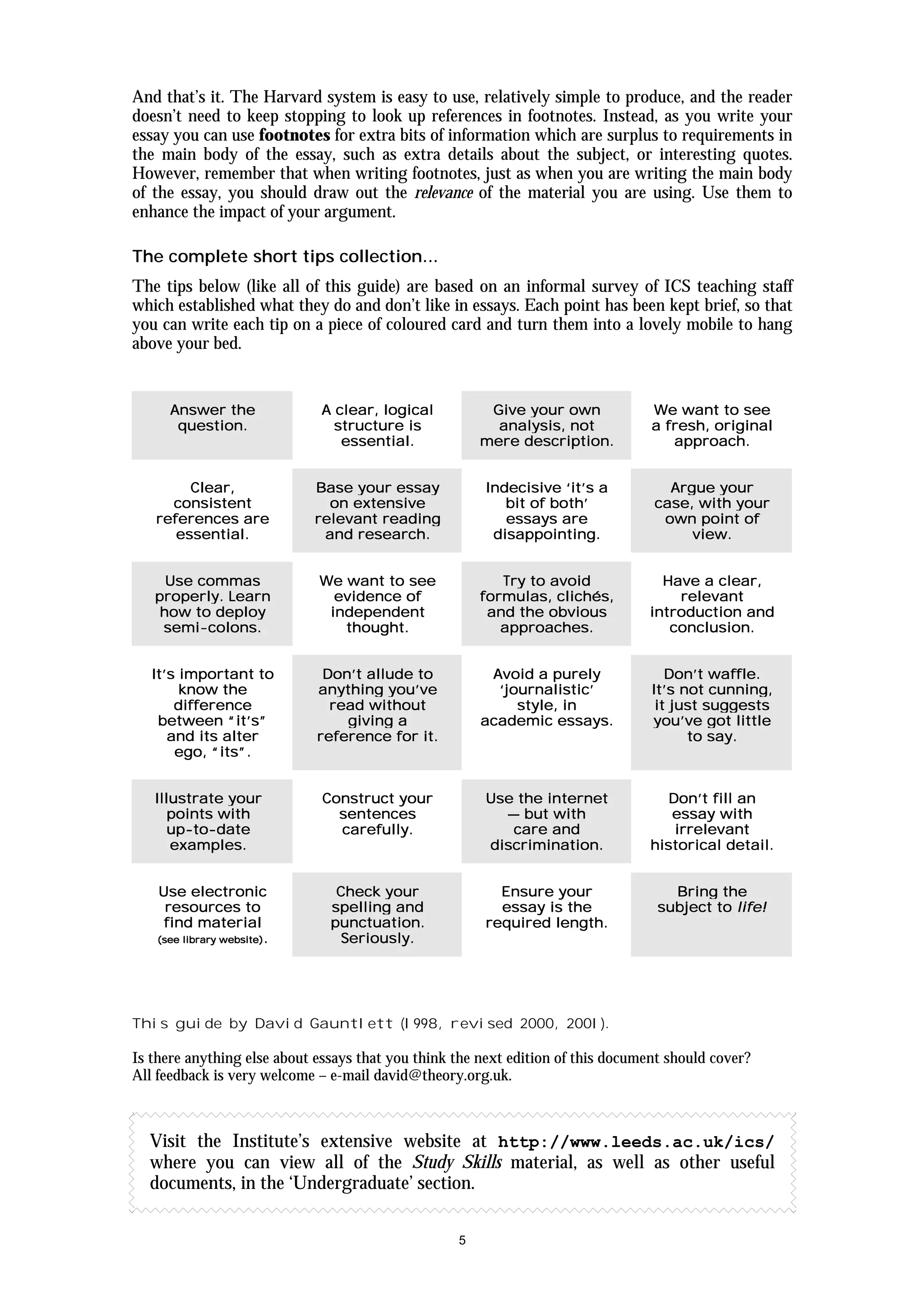 Essay writing guide | PDF