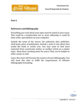 Essay writing guide | PDF | Homework and Study | Education