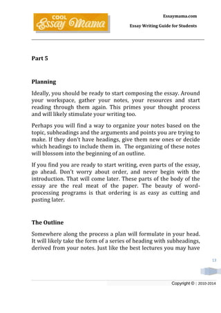 Essay writing guide | PDF