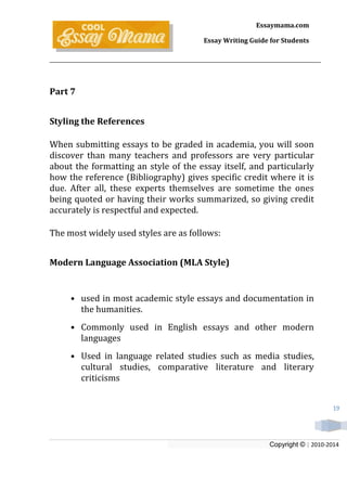 Essay writing guide | PDF | Homework and Study | Education