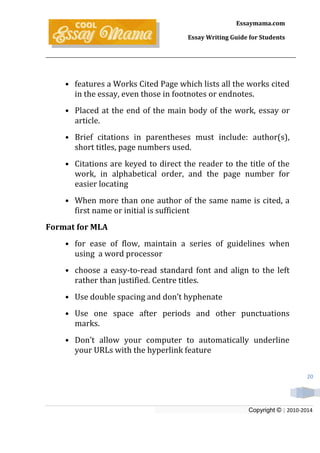 Essay writing guide | PDF | Homework and Study | Education