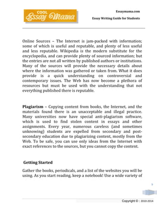 Essay writing guide | PDF | Homework and Study | Education