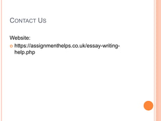 Essay Writing Help uk.pptx | Homework and Study | Education