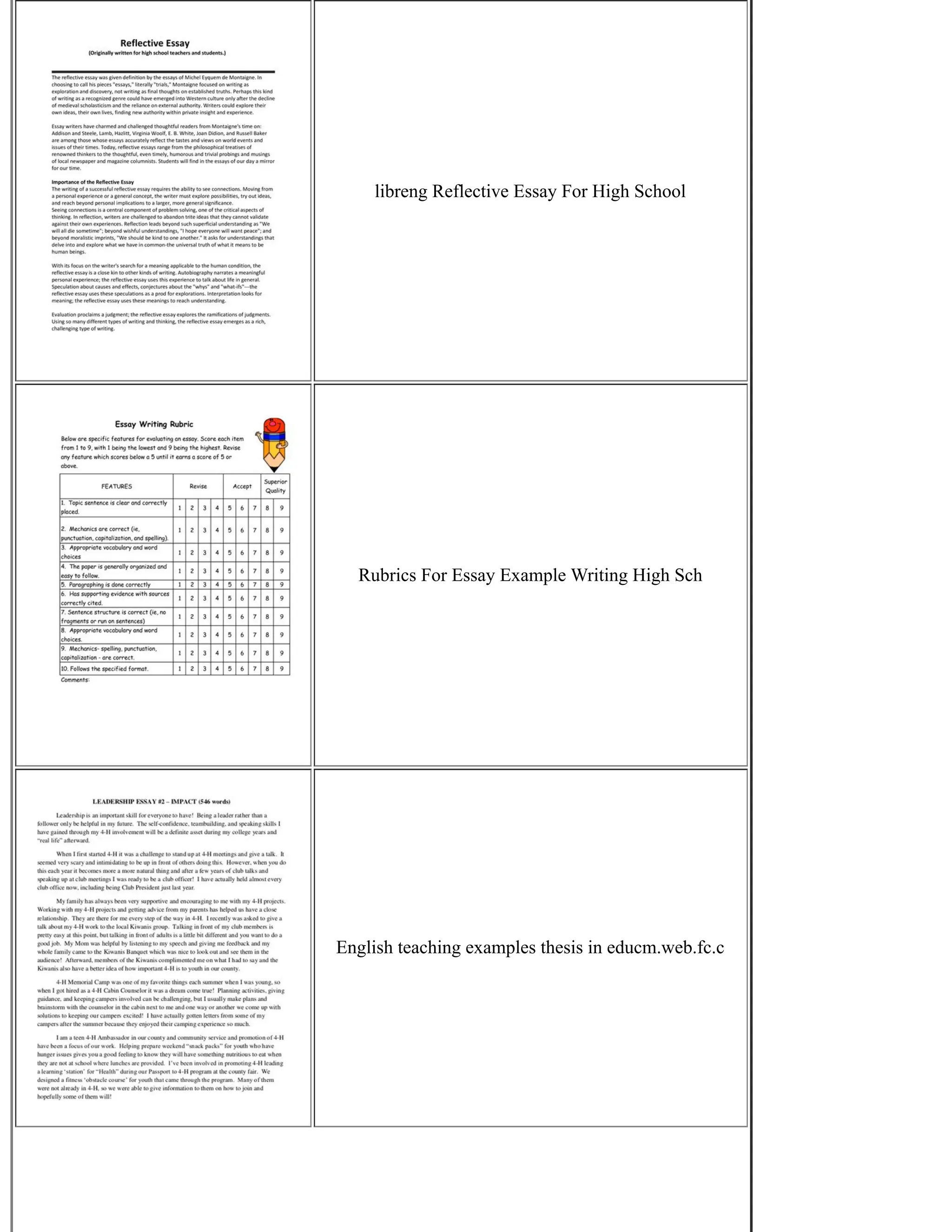 Essay Writing High School | PDF