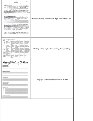 Essay Writing High School | PDF