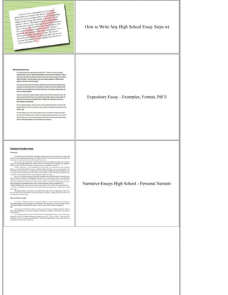 Essay Writing High School | PDF