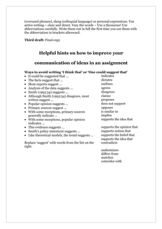 Essay writing hints booklet 1 | PDF