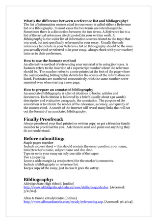 Essay writing hints booklet 1 | DOC