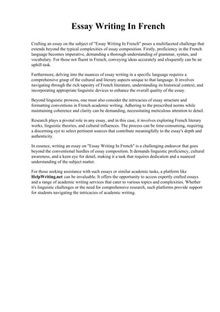 Essay Writing In French.pdf