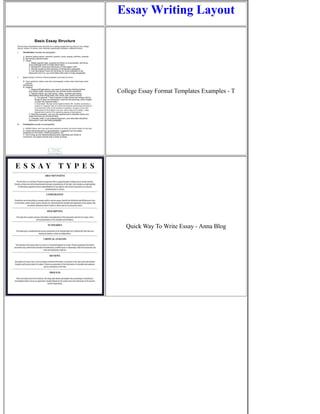 Essay Writing Layout. Online assignment writing service. | PDF
