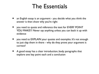 Essay Writing Lessons | PPT
