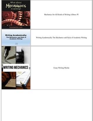 Essay Writing Mechanics | PDF