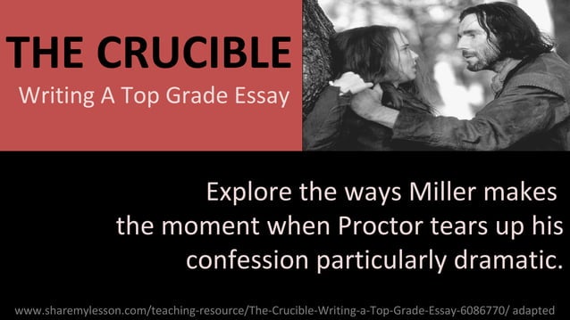 Essay Writing The Crucible | PPT