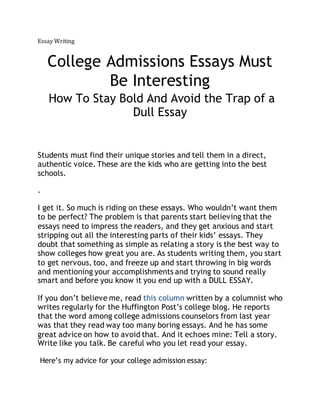 NACAC Essay Writing 10 tips Powerpoint | DOCX