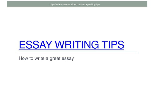 Essay Writing Tips | PDF