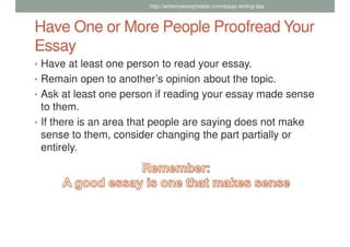 Essay Writing Tips | PDF