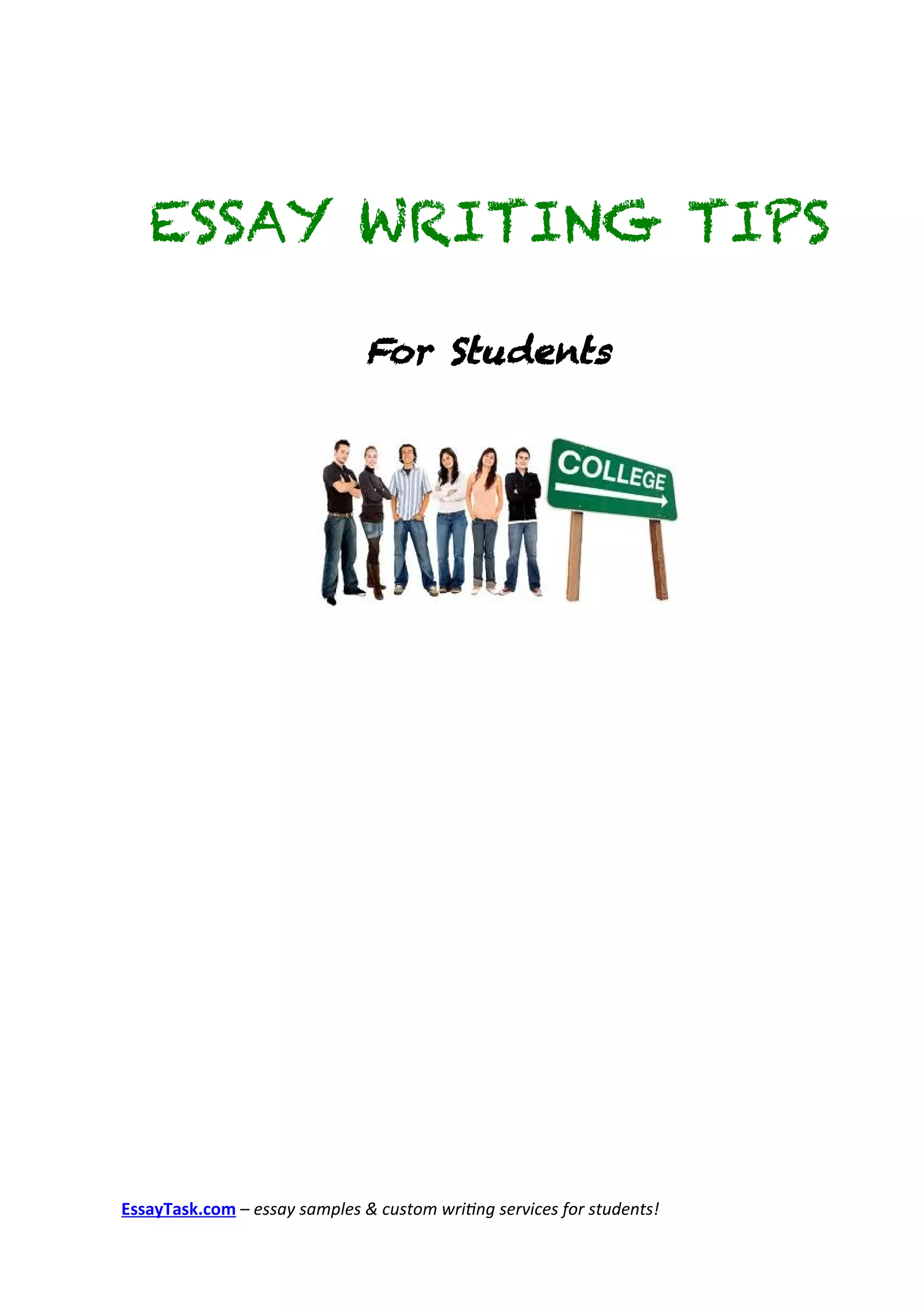 Essay Writing Tips Guide | PDF