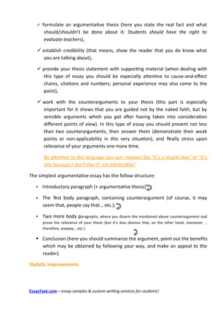 Essay Writing Tips Guide | PDF