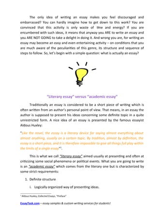 Essay Writing Tips Guide | PDF