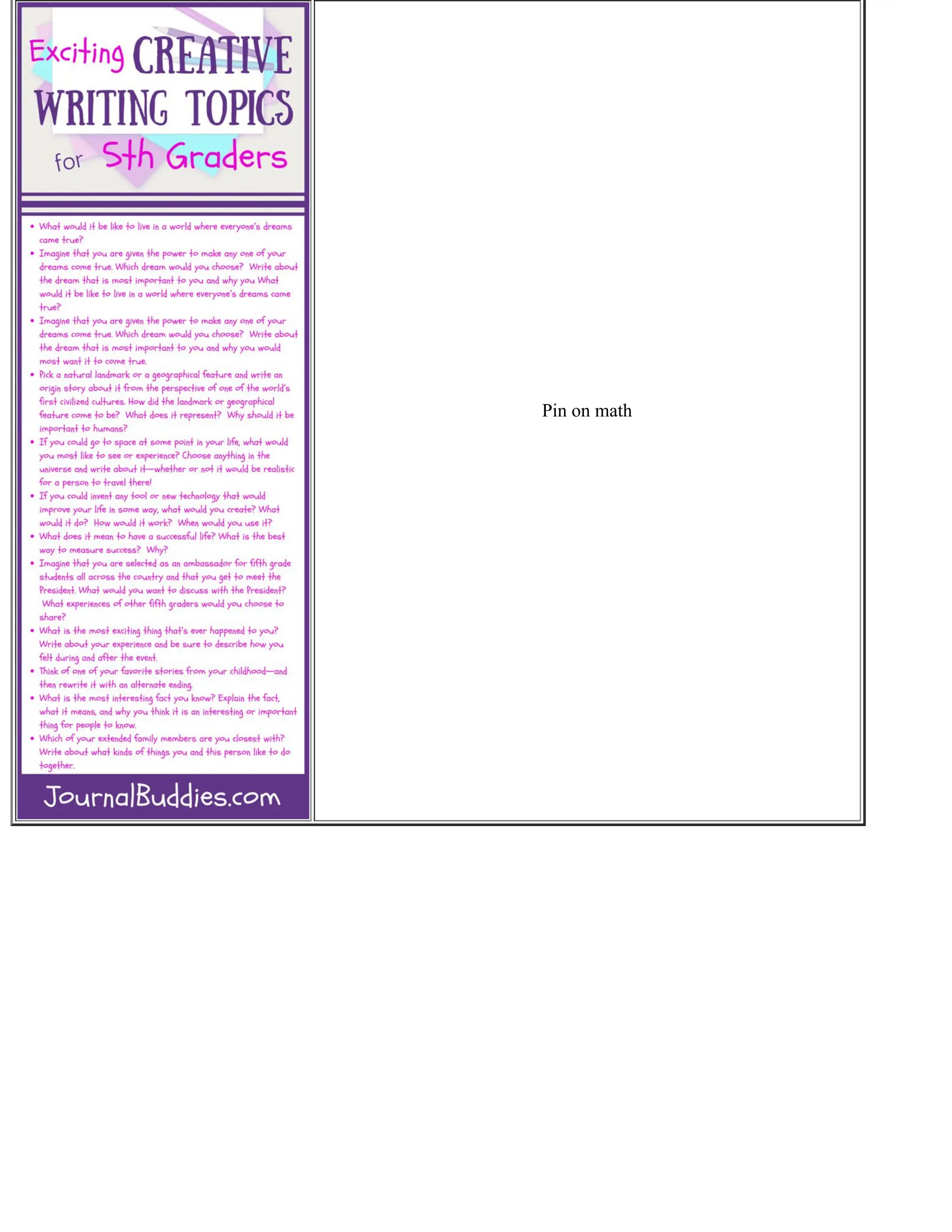 Essay Writing Topics For Grade 8 | PDF