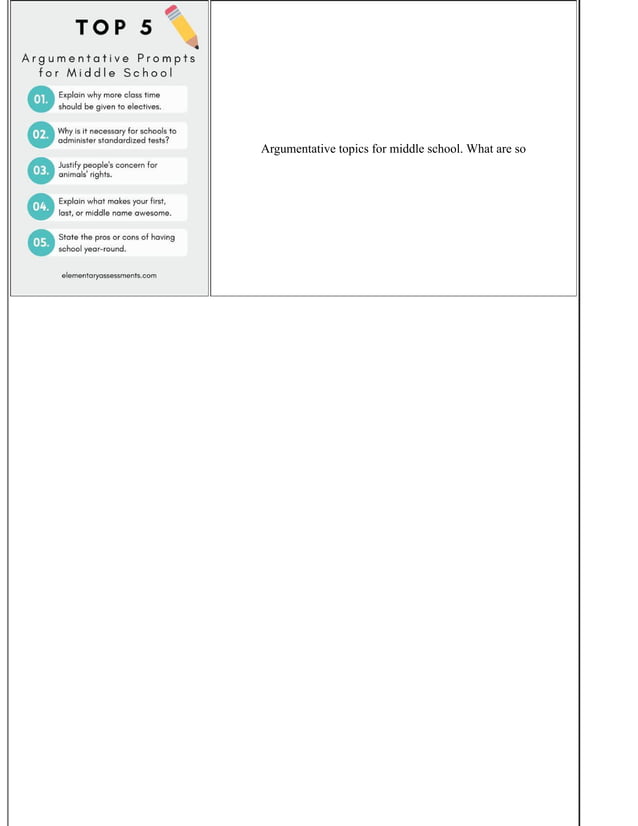 Essay Writing Topics For Grade 8 | PDF