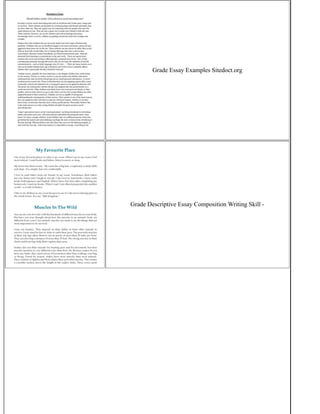 Essay Writing Topics For Grade 8 | PDF