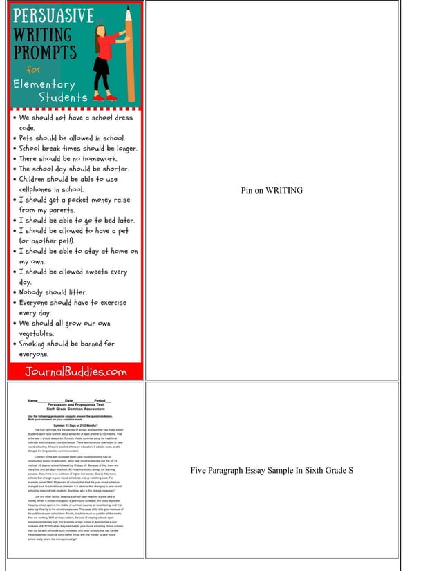 Essay Writing Topics For Grade 8 | PDF