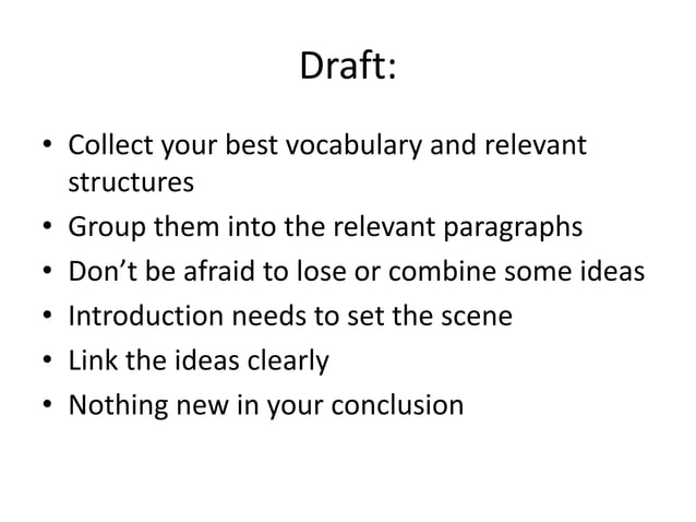 Essay writing workshop | PPTX | Education