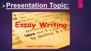 Essay writting | PPTX