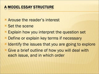Essay writting -_structure_and_organisation | PPT