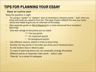 Essay writting -_structure_and_organisation | PPT