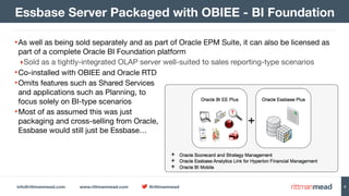 OBIEE12c and Embedded Essbase 12c - An Initial Look at Query Acceleration Use-Case | PPT