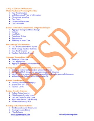 Essbase administration | PDF | Operating Systems | Computer Software and Applications