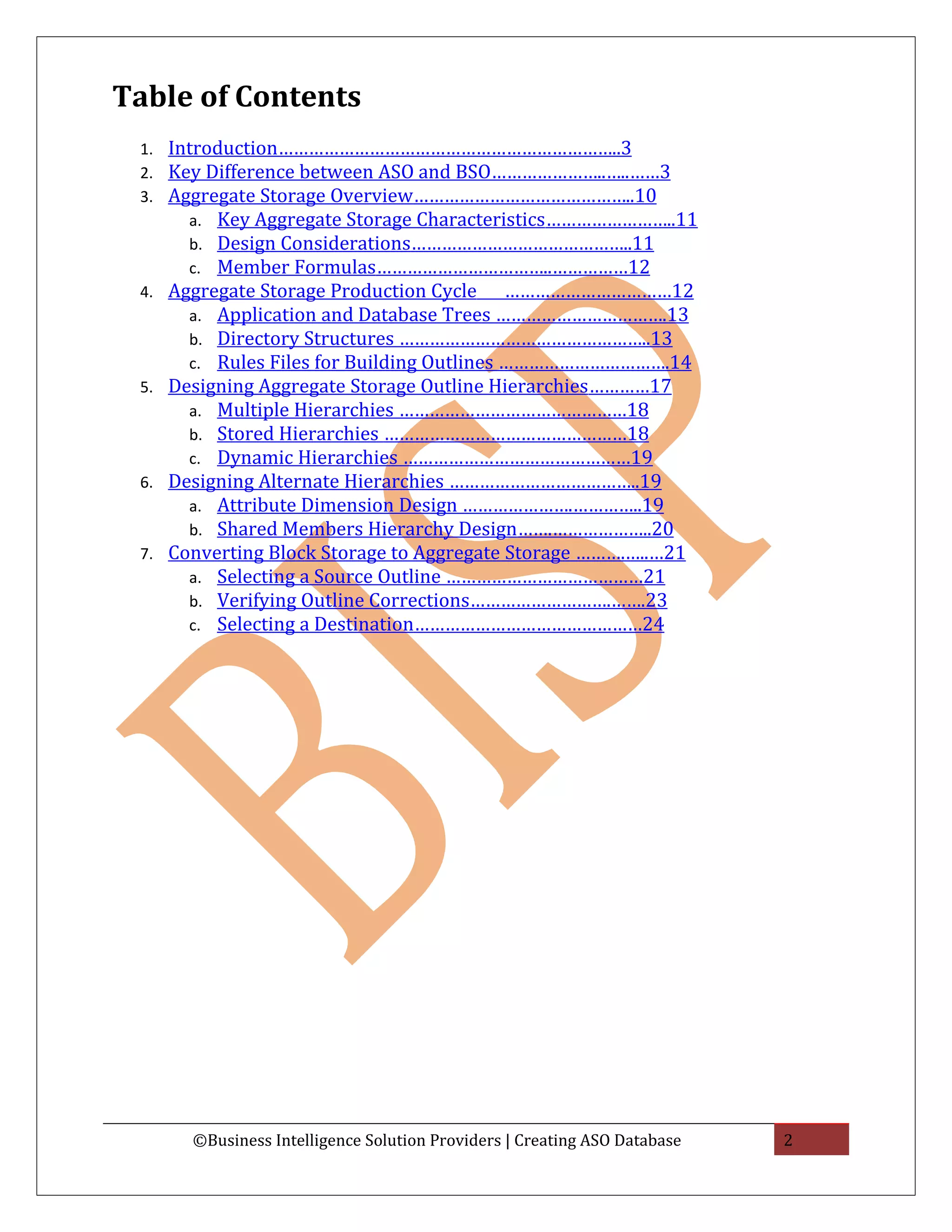 Essbase aso a quick reference guide part i | PDF