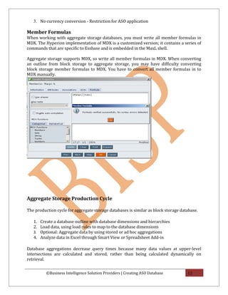 Essbase aso a quick reference guide part i | PDF