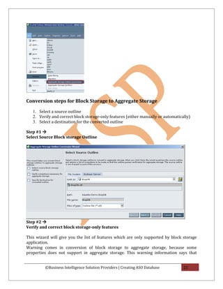 Essbase aso a quick reference guide part i | PDF | Databases | Computer Software and Applications