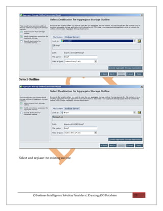 Essbase aso a quick reference guide part i | PDF | Databases | Computer Software and Applications