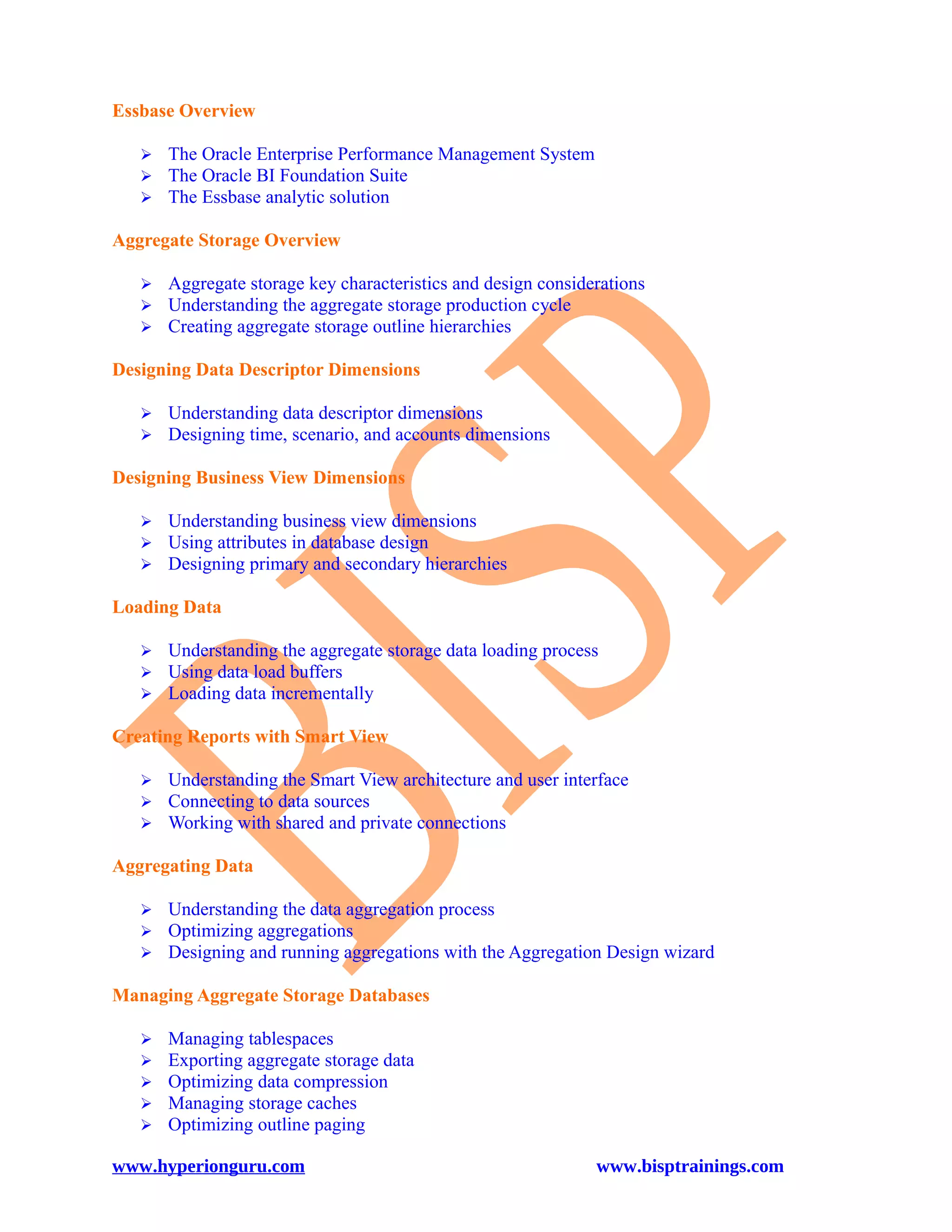 Essbase aso implementation | PDF