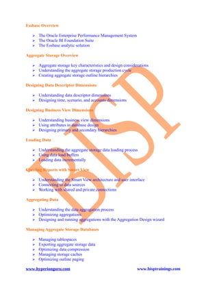 Essbase aso implementation | PDF