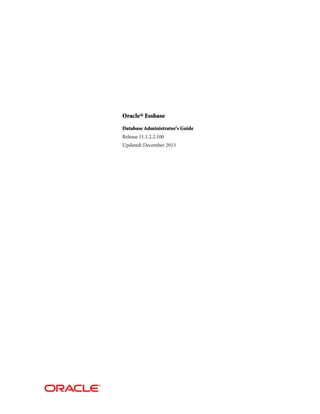 Essbase database administrator's guide | PDF