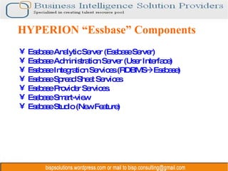 Essbase intro | PPT
