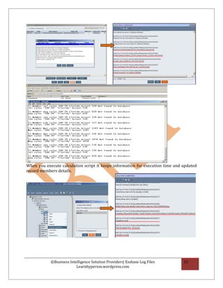 Essbase log files | PDF