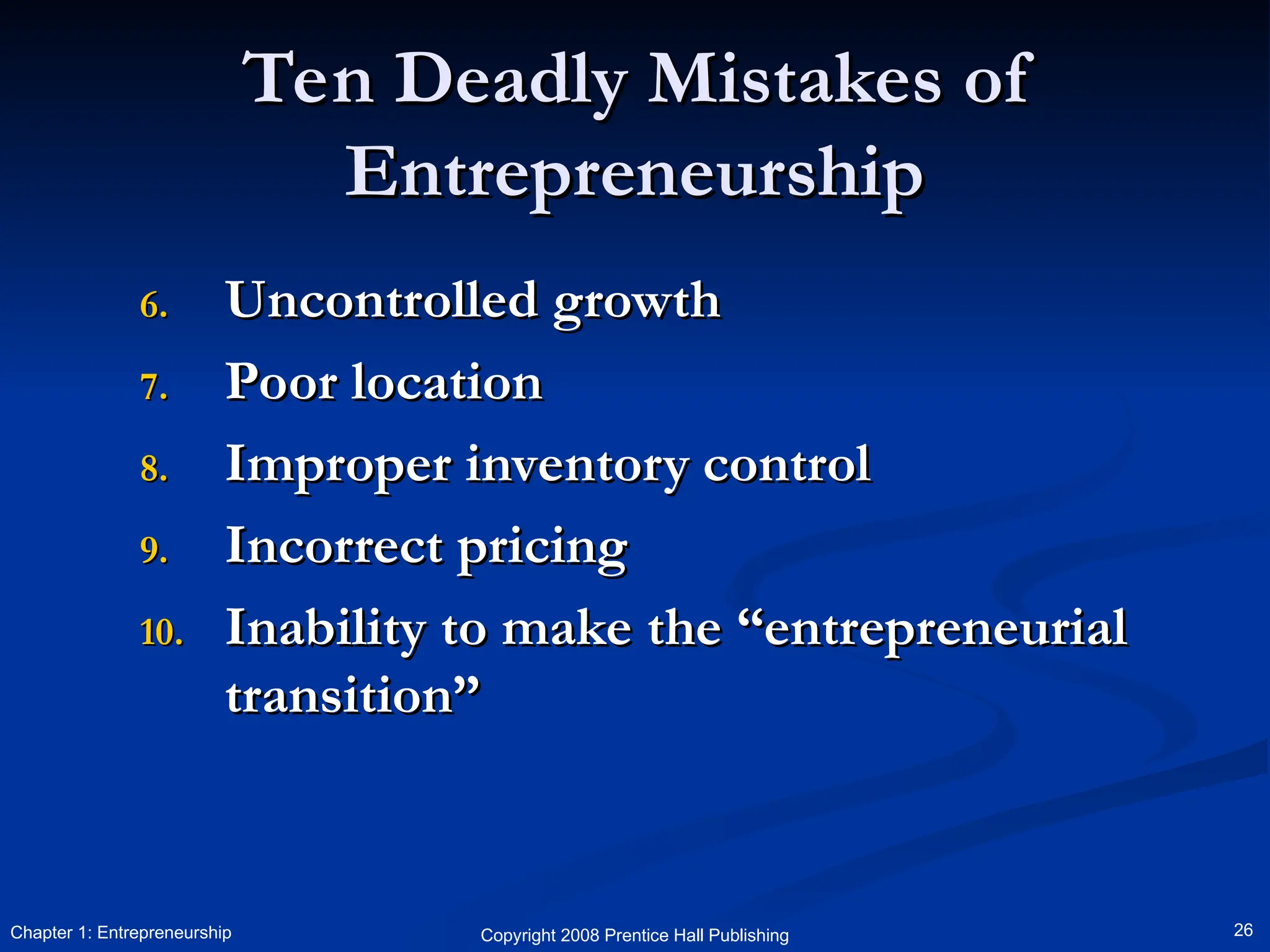 Introduction to Entrepreneurship Chapter 01 | PPT