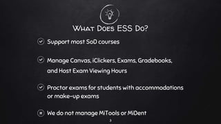 ESS - DDS Orientation - Fall 2020 | PPTX