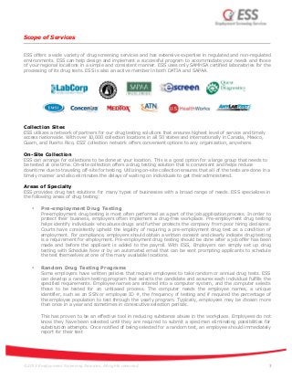 ESS Drug Testing | PDF
