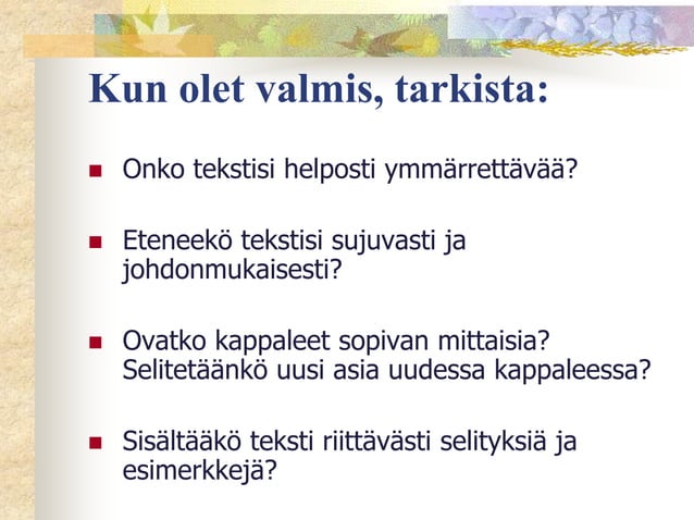 Esseen kirjoittaminen | PPTX