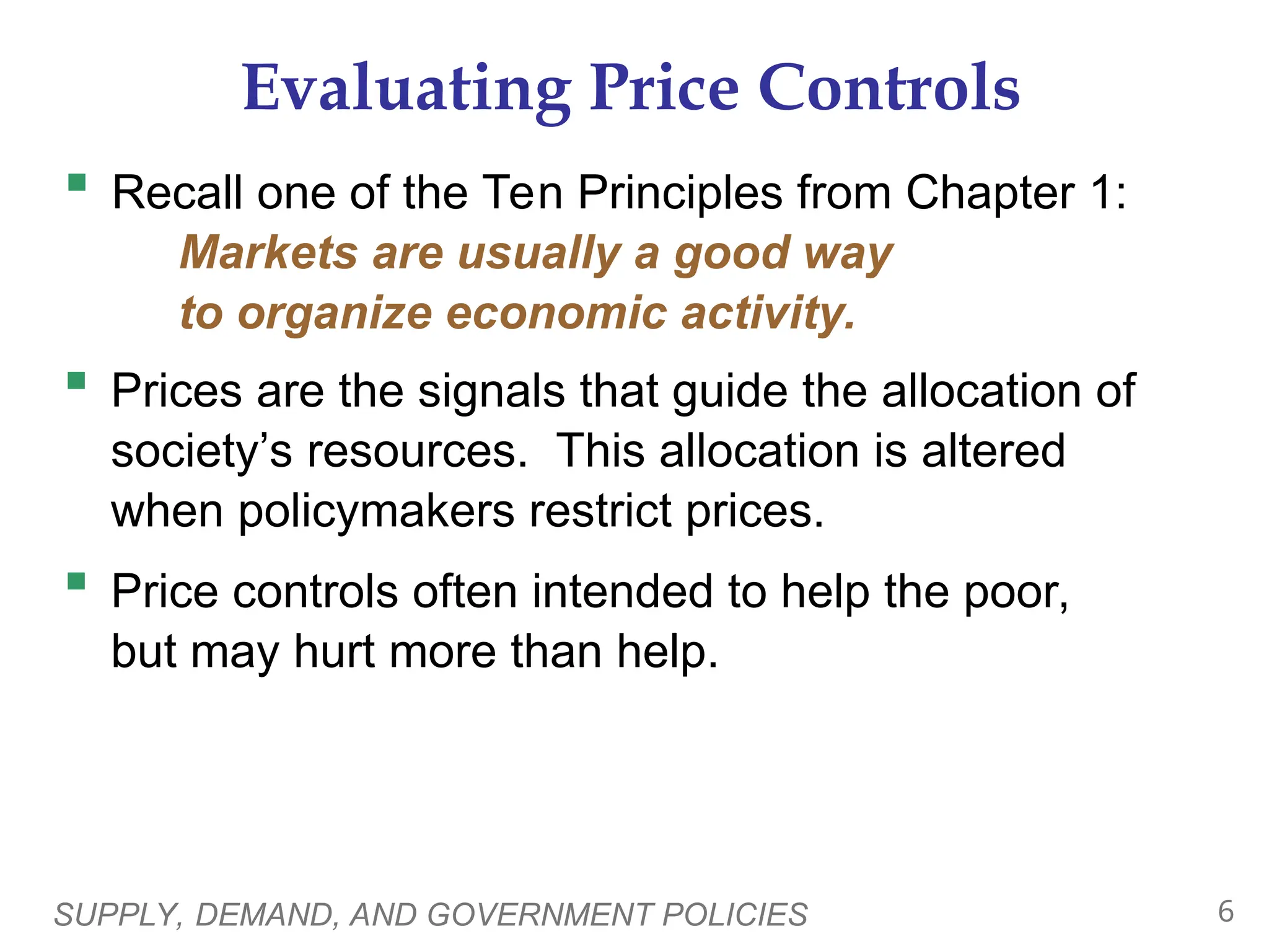 Chapter 6 Supply Demand and Government Policy | PPT