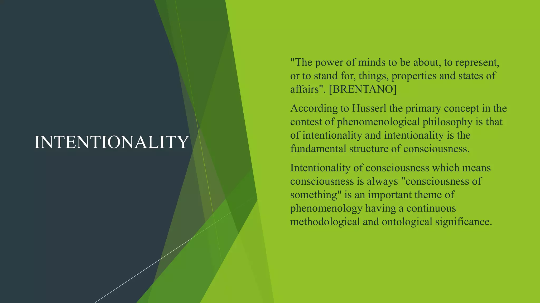 Essence and acts of consciousness | PPTX