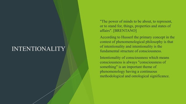 Essence and acts of consciousness | PPTX