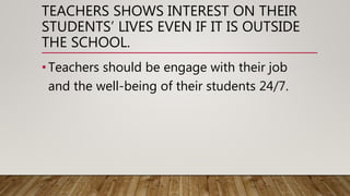 Essence of becoming a teacher | PPT